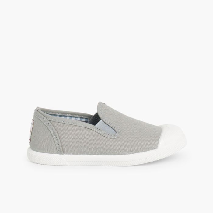 Canvas Plimsolls Baby Girl Plimsolls Canvas Plimsolls in White (20-35EU)